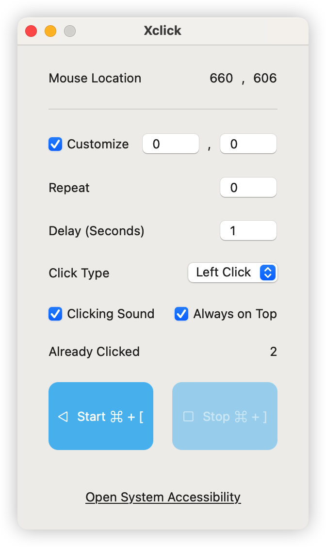 GitHub - moluuser/Xclicker: Auto Clicker for macOS